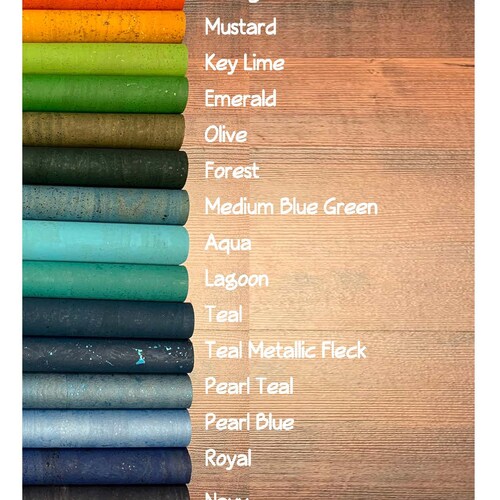 Cork Fabric Colors - Etsy