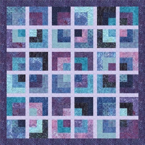 Instant Download - PDF Quilt Pattern - Squre Root- Easy Layer Cake ...