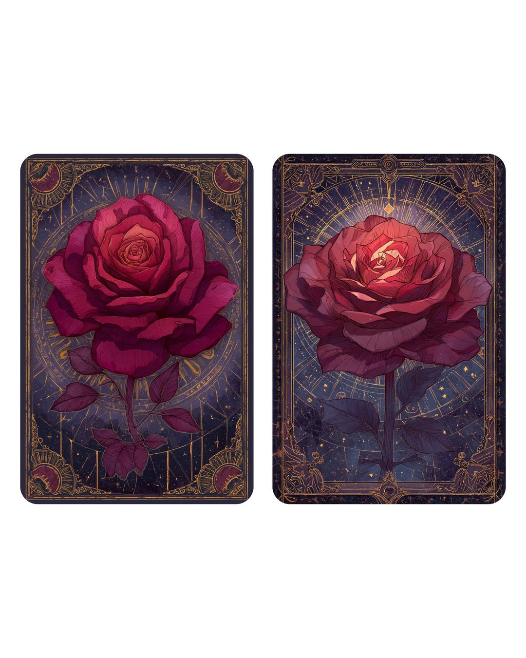 Red Rose Digital Art Prints: Minimalist Abstract Digital Art (digital ...