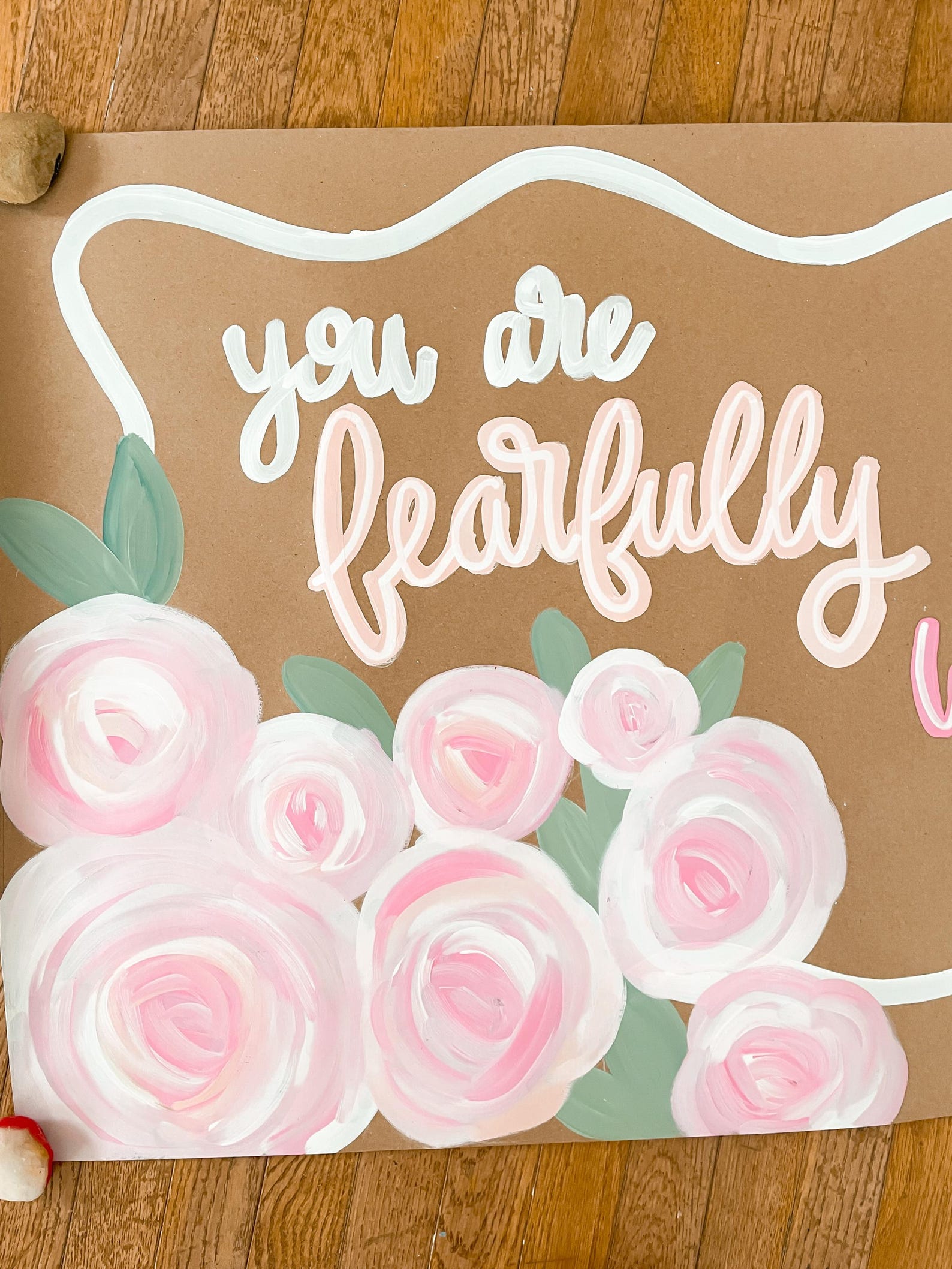 You Are Fearfully and Wonderfully Made Banner | Hand Painted Floral ...