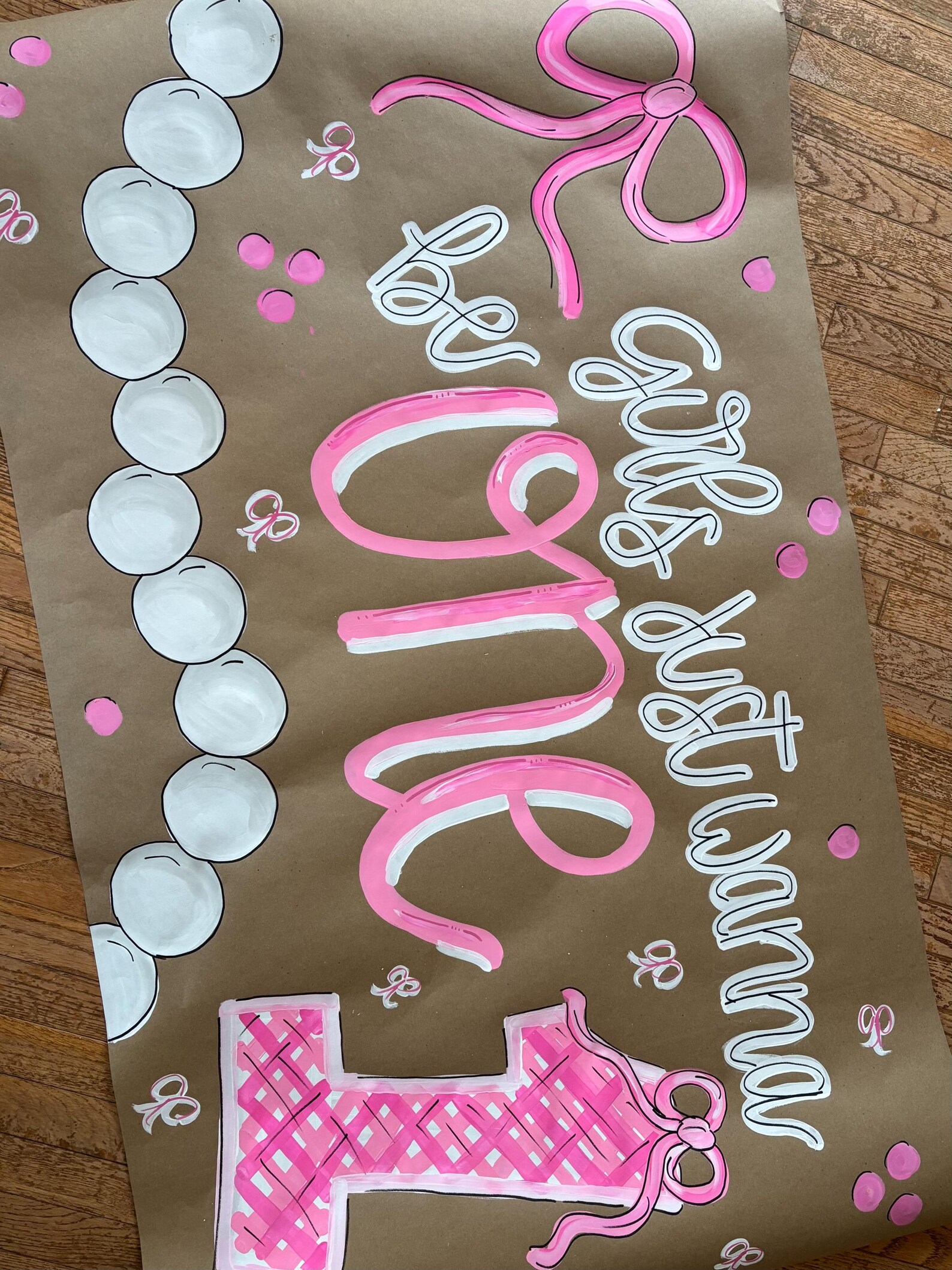 Custom Hand-painted Birthday Banner: Personalized Name & Age - Etsy