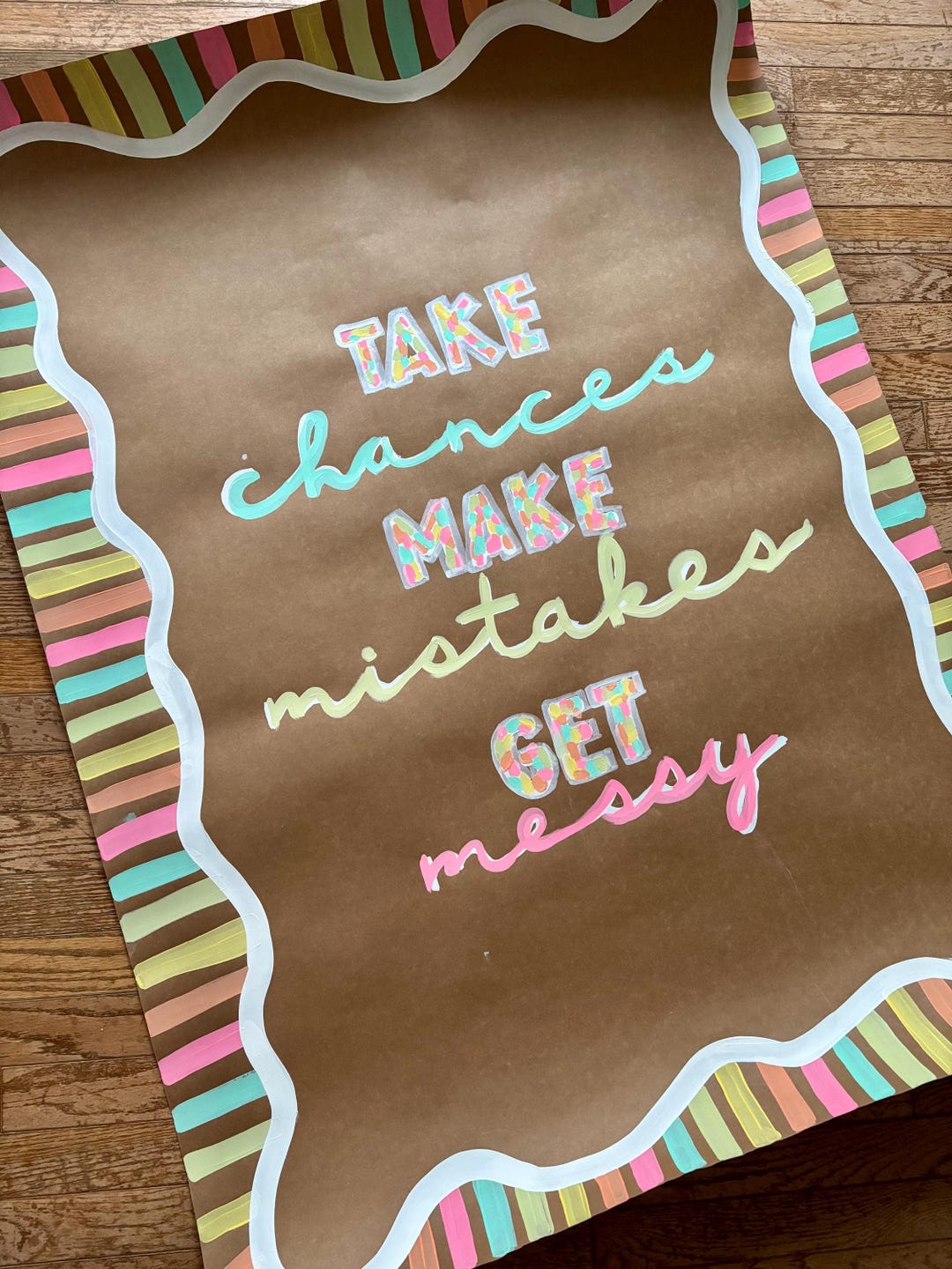 Inspirational Classroom Banner | Vertical Pastel Teacher Décor ...