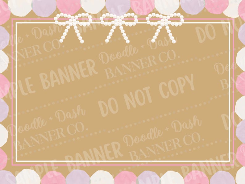 Coquette Banner Border Templates | Canva Download | DIY Projector ...