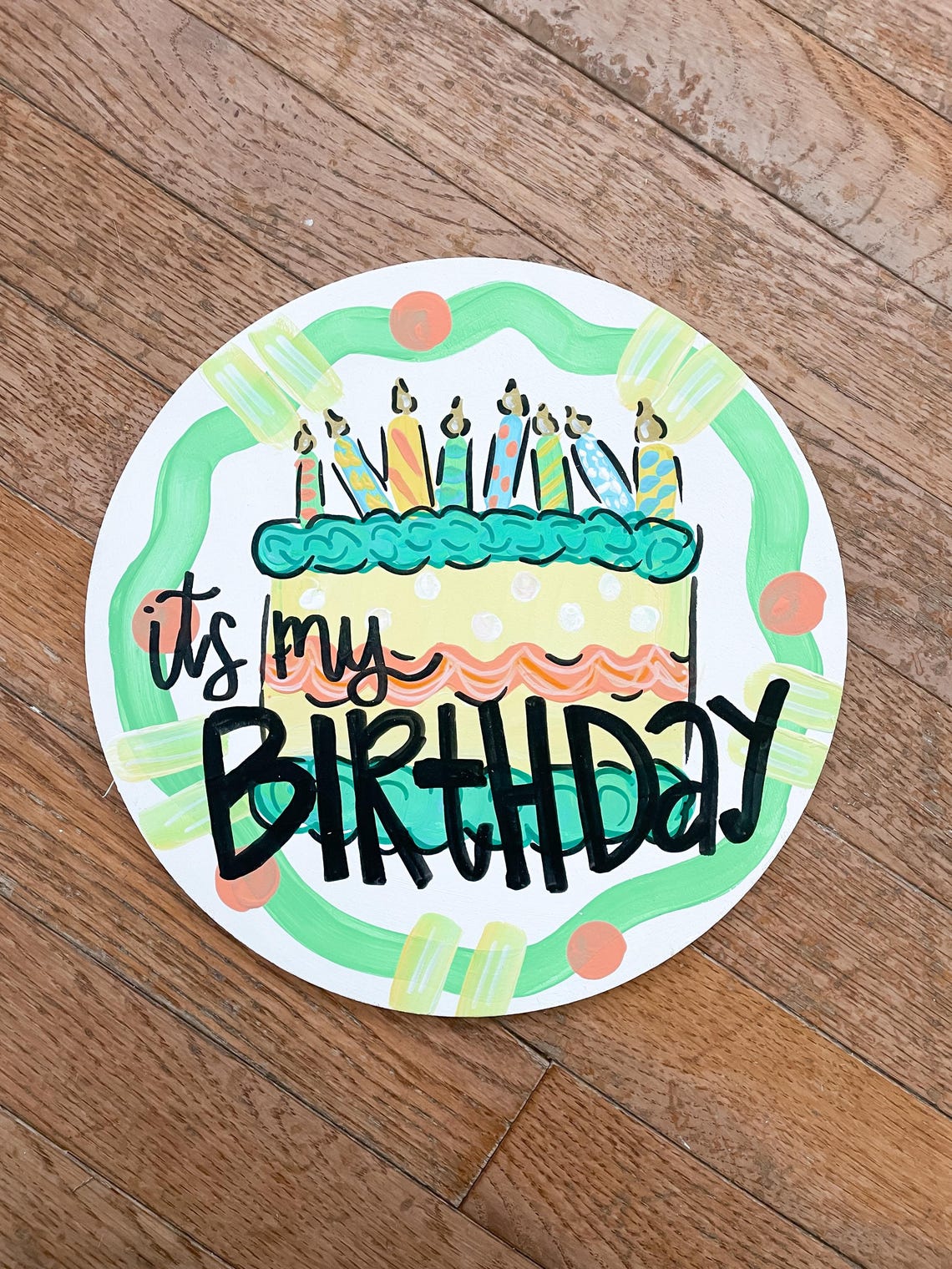 Hand-painted Birthday Photo Prop Sign | Custom Party Decor - Etsy