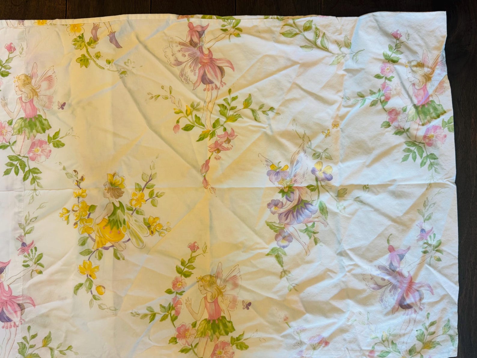 Vintage Fairy Floral Pillowcase – 27.5x20” Soft Cotton Fairycore ...