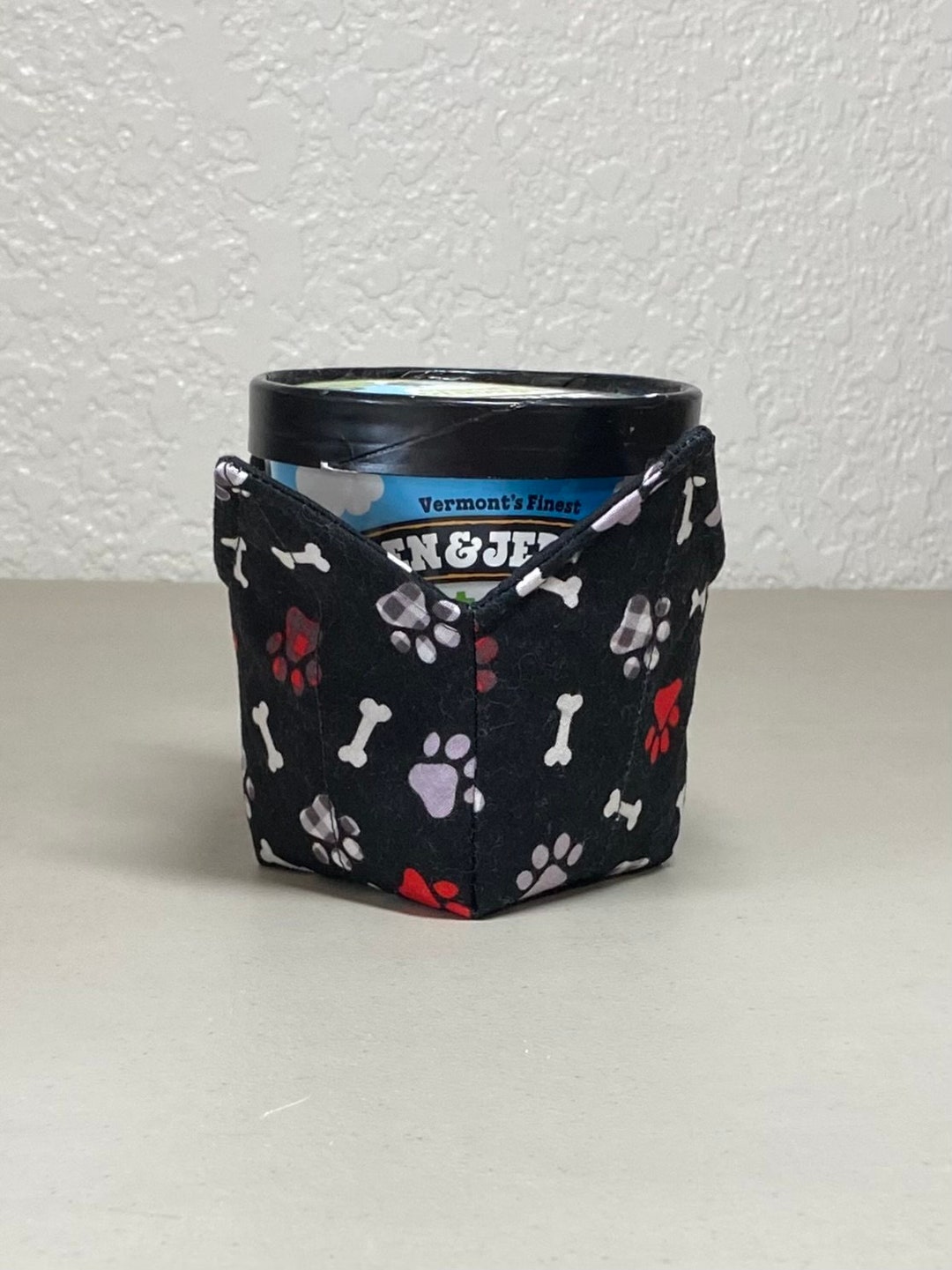 0587 Pint Ice Cream Cozy Paws and Bones - Etsy