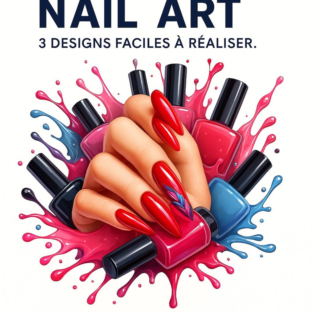 Mini Nail Art Guide – 3 Easy Designs to Create at Home - Etsy