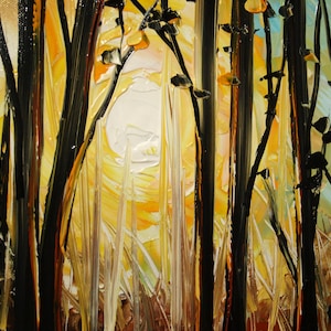 ORIGINAL Abstract Painting Landscape Palette Knife Painting Impasto ...