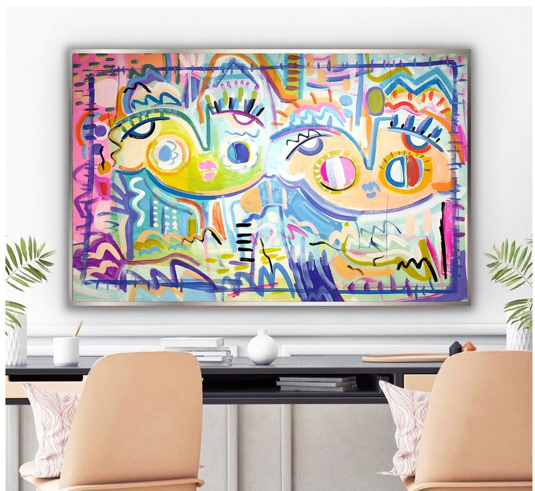 Colorfull Abstract Painting Nice Abstract Art by Jolina Anthony - Etsy