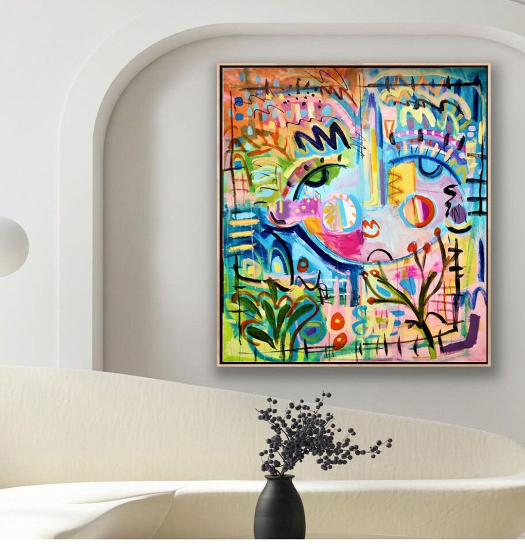 Women 40 Abstract Painting Nice Abstract Art by Jolina - Etsy