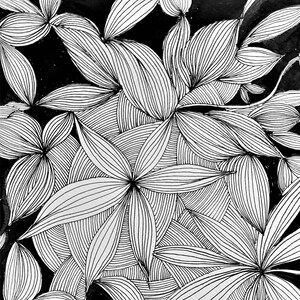 8x8 Drawing Black and White Abstract Painting Nice Original Painting ...