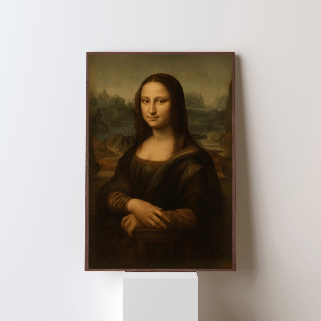 Mona Lisa Replica Art Print - Iconic Renaissance Wall Decor - Eco ...