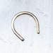 Solid Gold Septum Retainer. Hammered Septum Horseshoe, Septum Piercing ...
