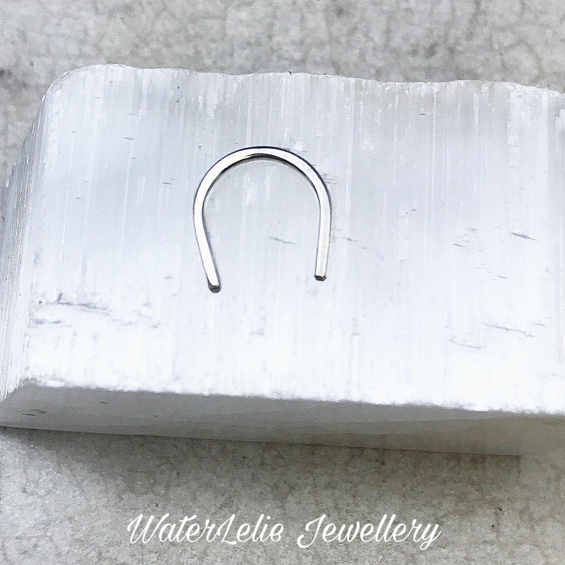Solid Gold Septum Retainer. Hammered Septum Horseshoe Septum | Etsy