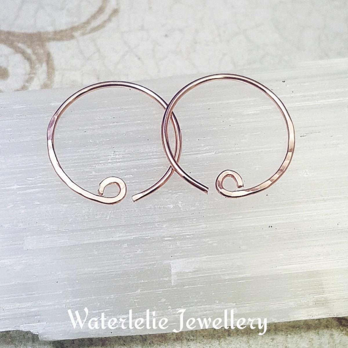 14k Yellow Gold Hoops. Rose Gold Hoops. 14k Goldfilled Hoops. Gold ...