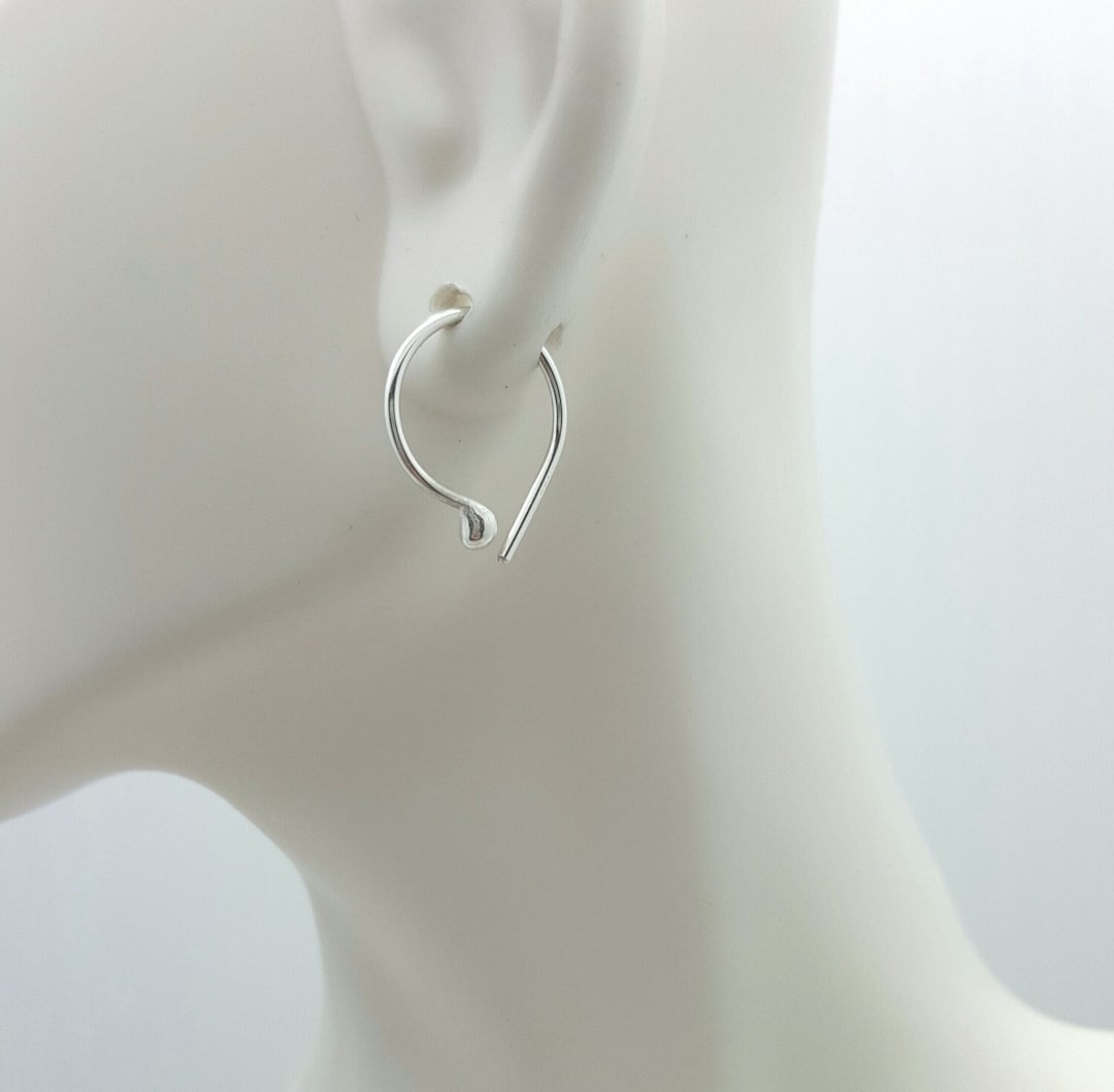 Sterling Silver Hoops. Sleeper Hoops. Second Piercing Hoops. Retainer ...
