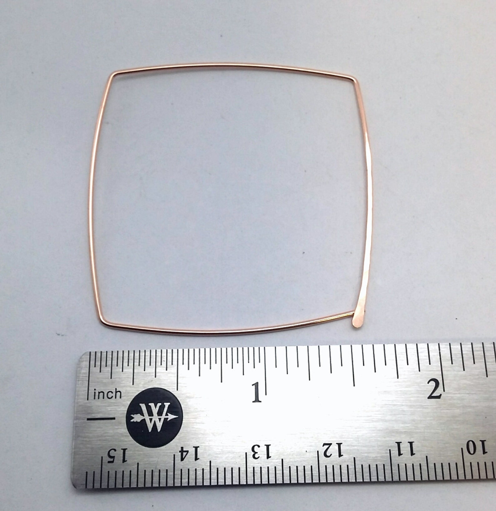 Large Square Gold Hoops Geometric Hoops Lightweight Hoops - Etsy