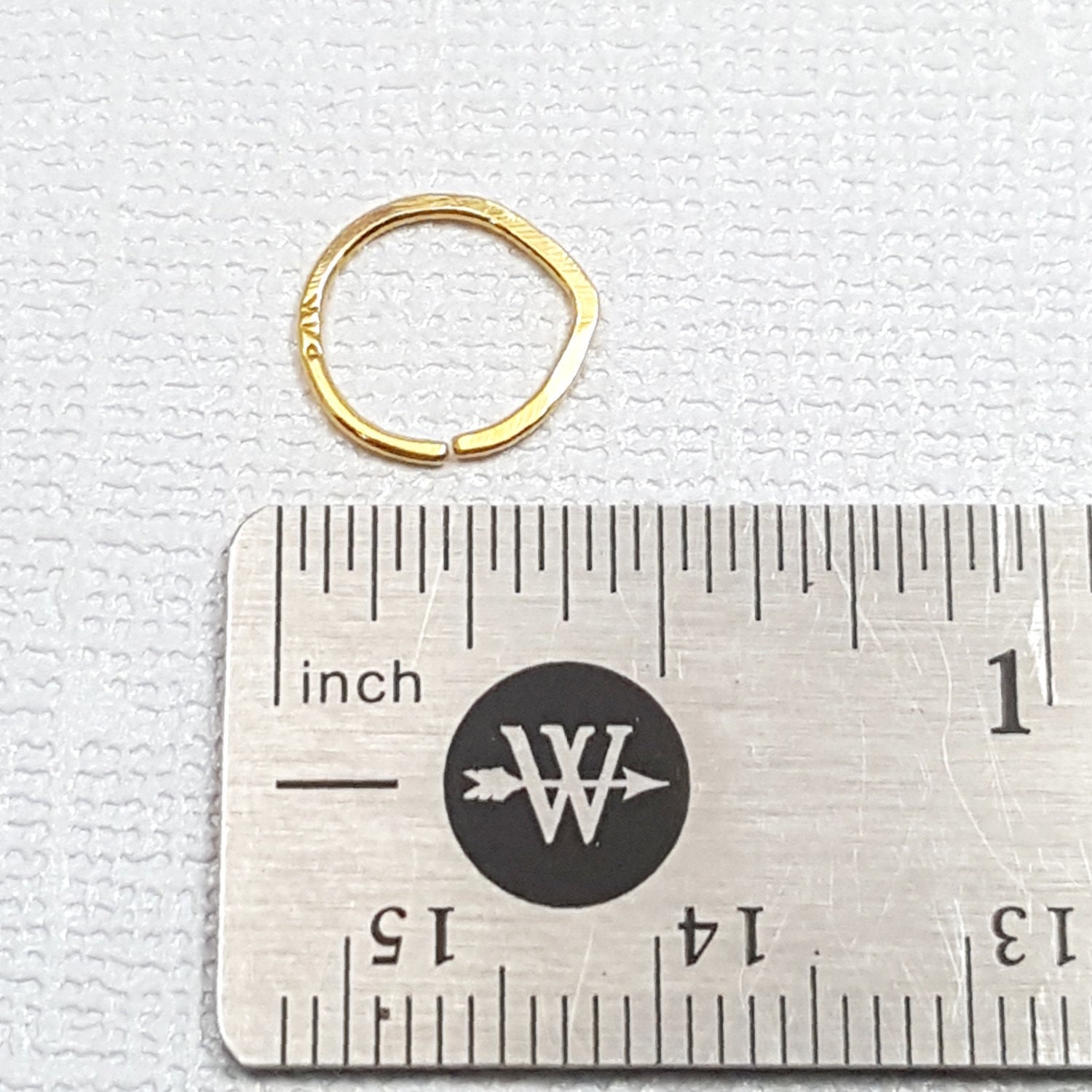 Solid 24k Gold Nose Ring. 24k Gold Septum Ring. Solid Gold - Etsy