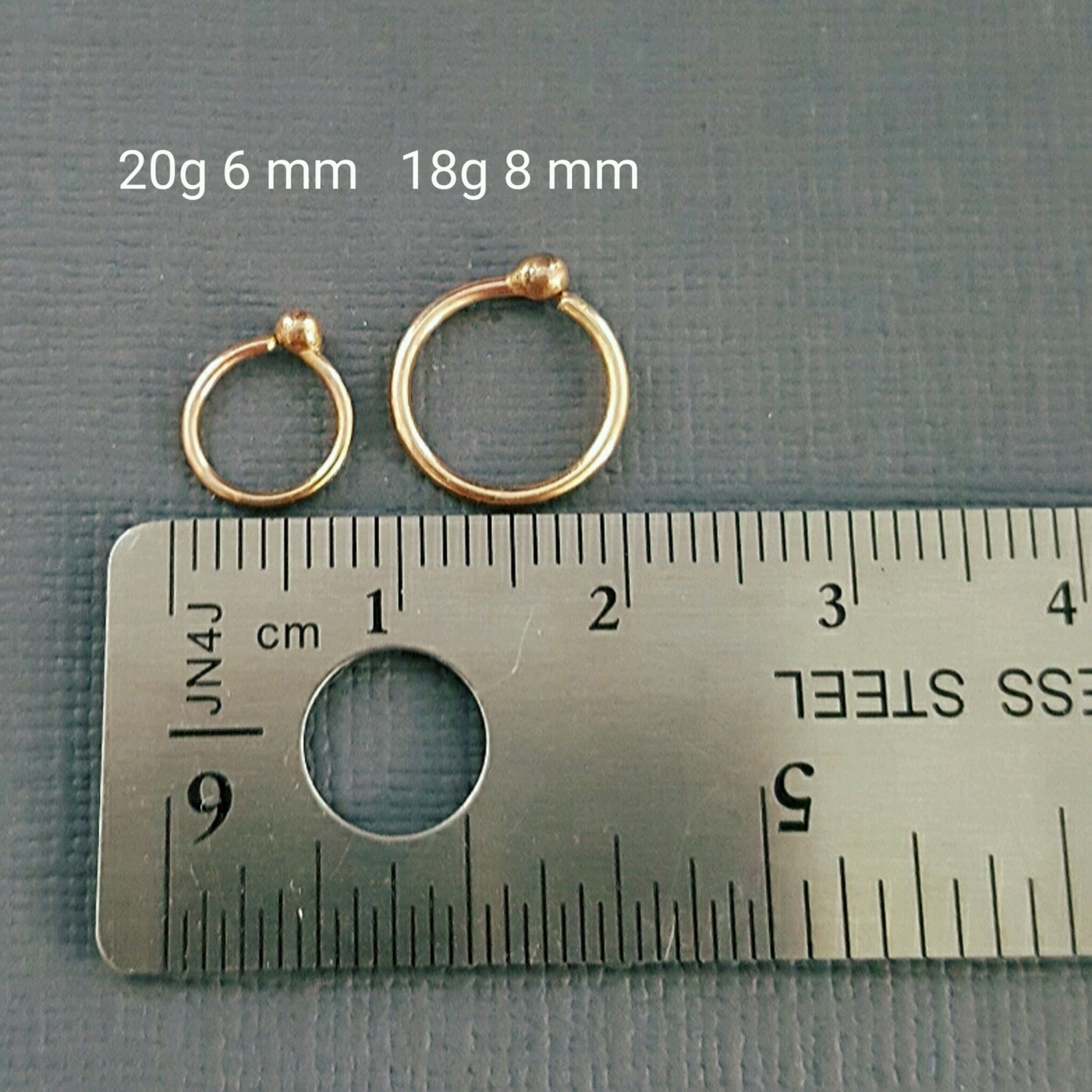 Tiny 10k solid Gold hoops. 10k gold earrings. One hoop or one | Etsy