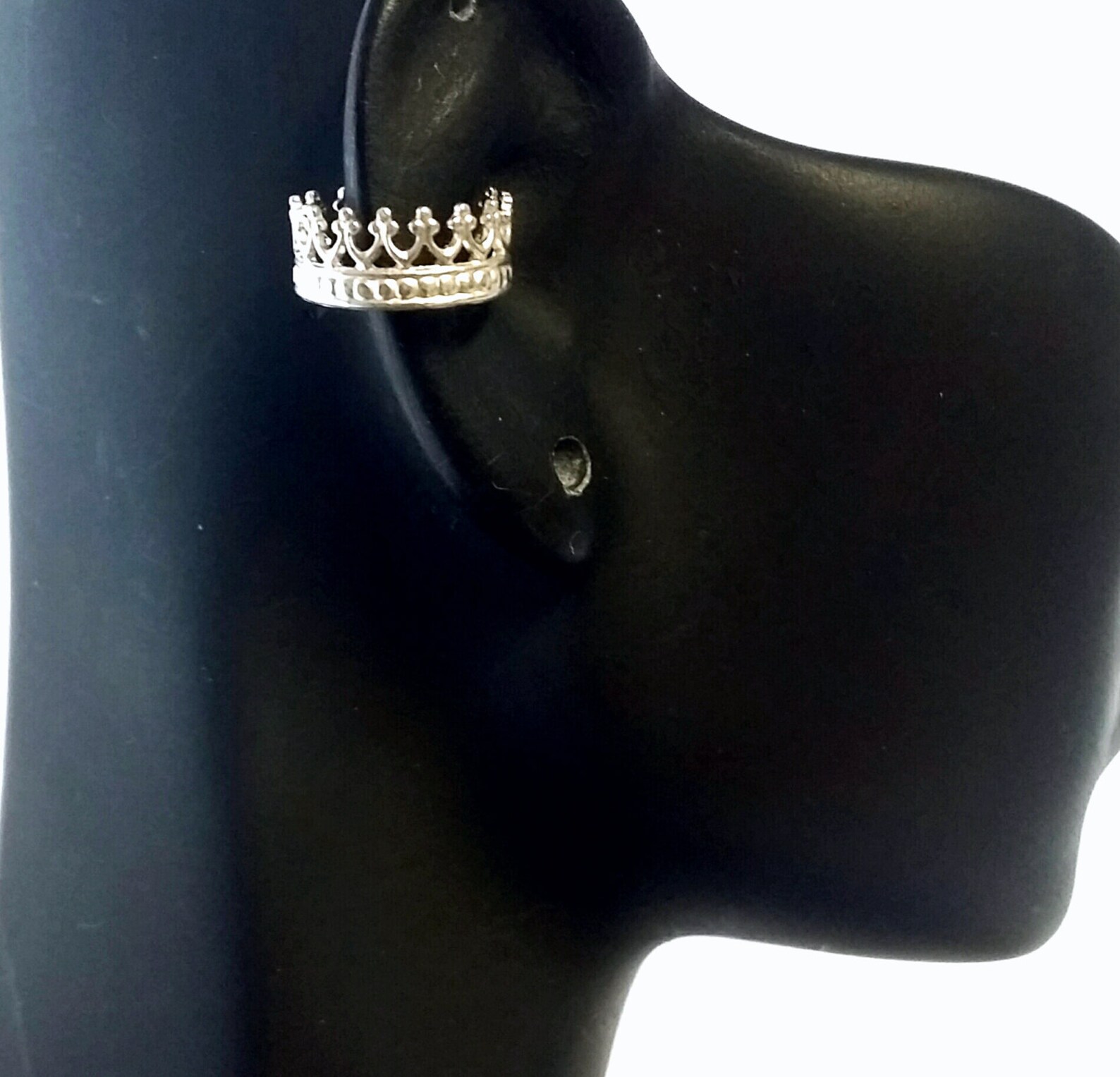 Crown Ear Cuff. Sterling Silver Cartilage Cuff. Silver Crown. - Etsy