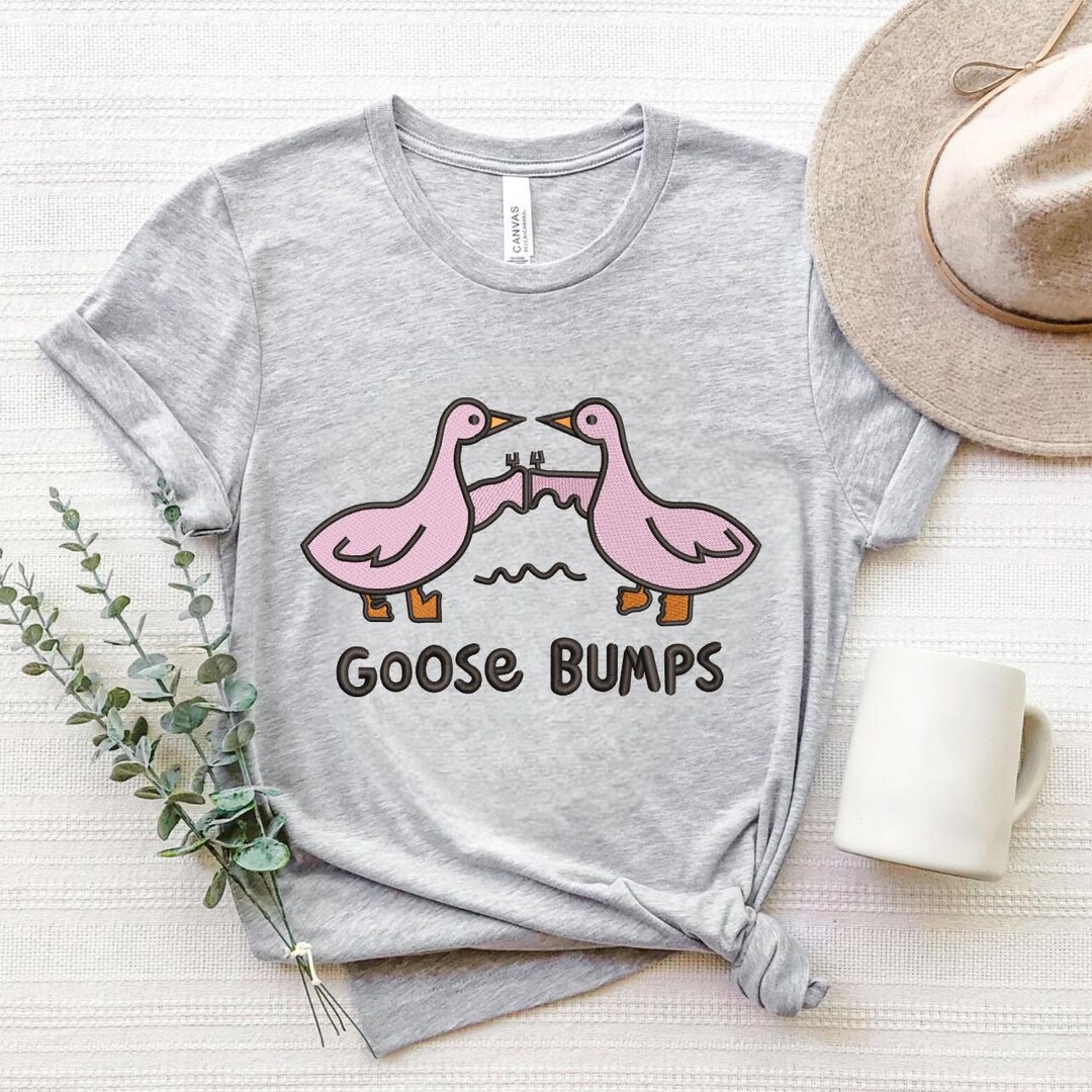 Goose Bumps Funny Machine Embroidery, Cartoon Duck Bird, Instant ...