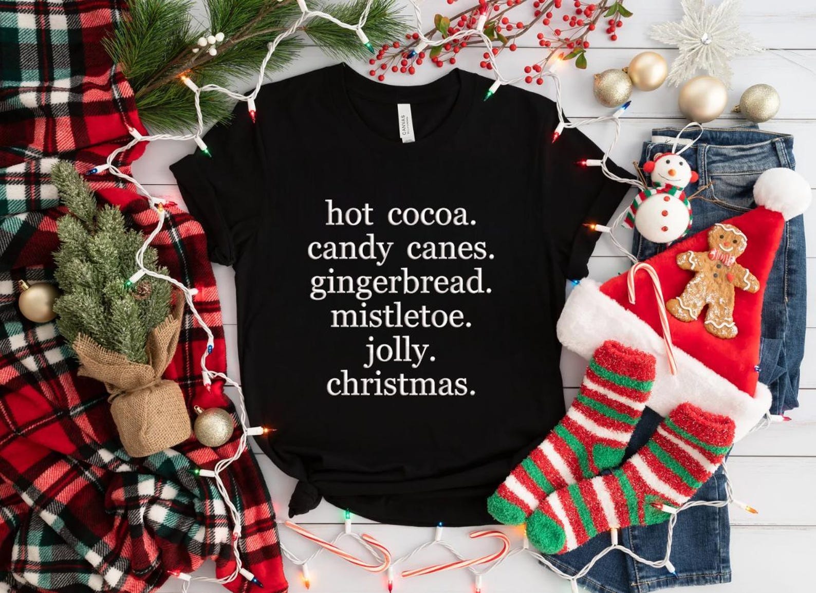 Hot Cocoa Candy Canes Christmas Embroidery, Winter Sayings Typography ...