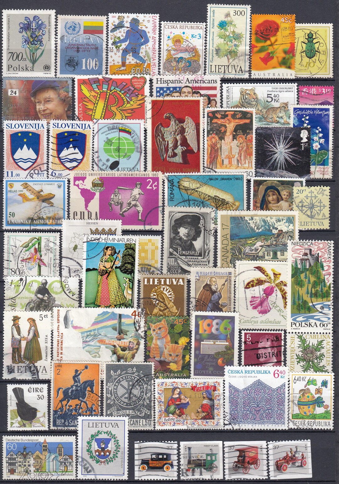 VARIOUS COUNTRIES Different Used Stamps - Etsy