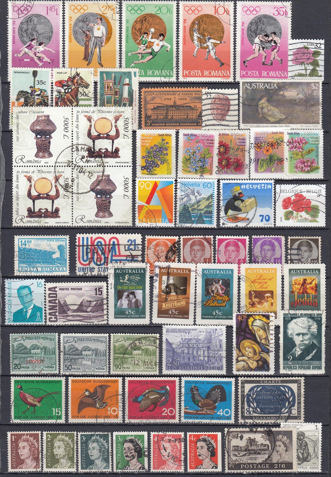 VARIOUS COUNTRIES Different Topical Used Stamps - Etsy