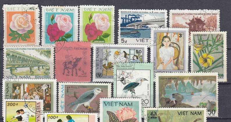 VIETNAM Different Topical Used (o) Stamps - Etsy