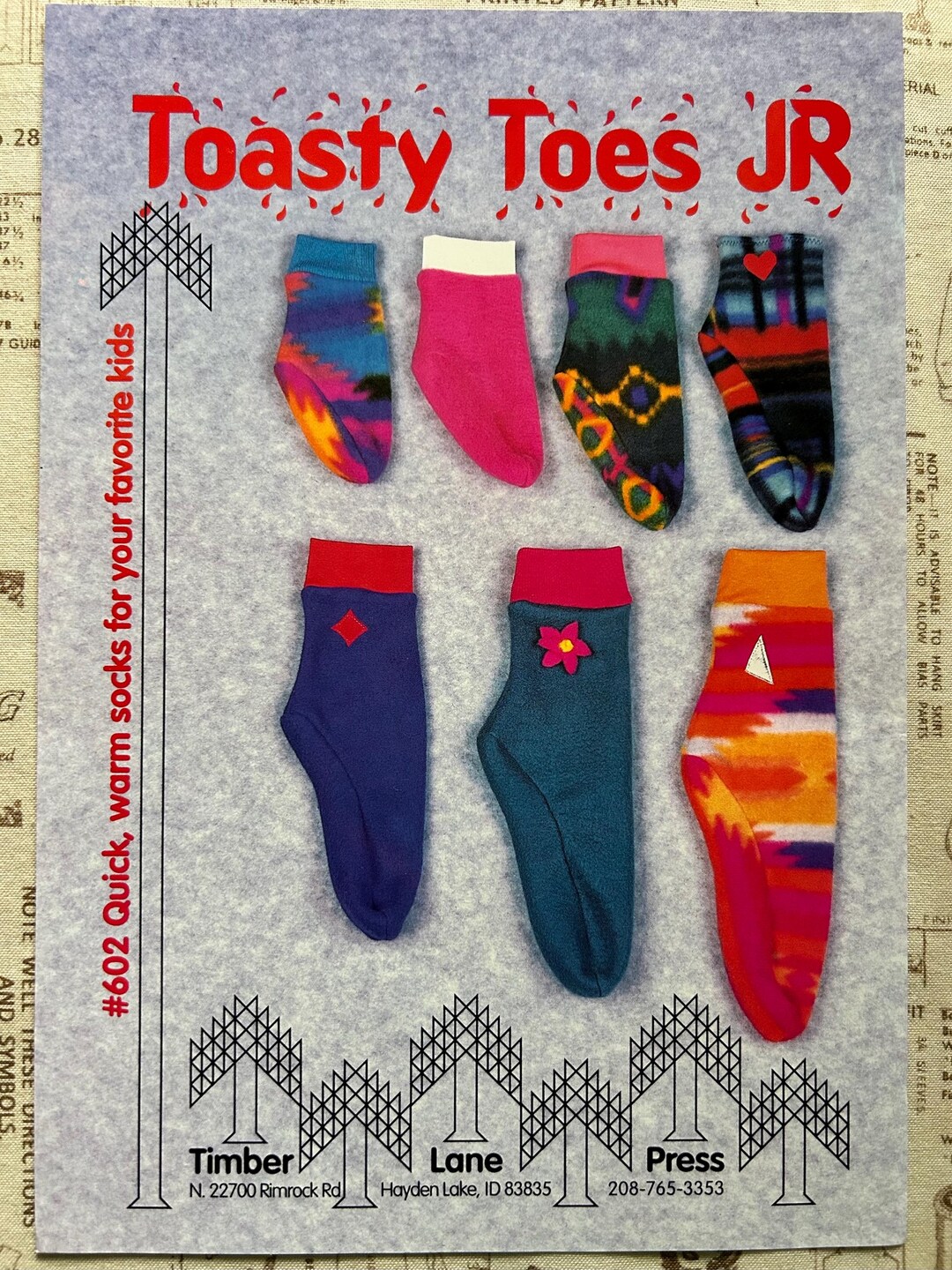 Kids Fleece Socks Sewing Pattern – Infant to Child Size 13.5 (uncut) - Etsy