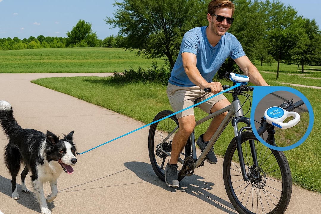 Multifunctional Bike Leash for Dogs - 16 Ft Retractable Handlebar ...