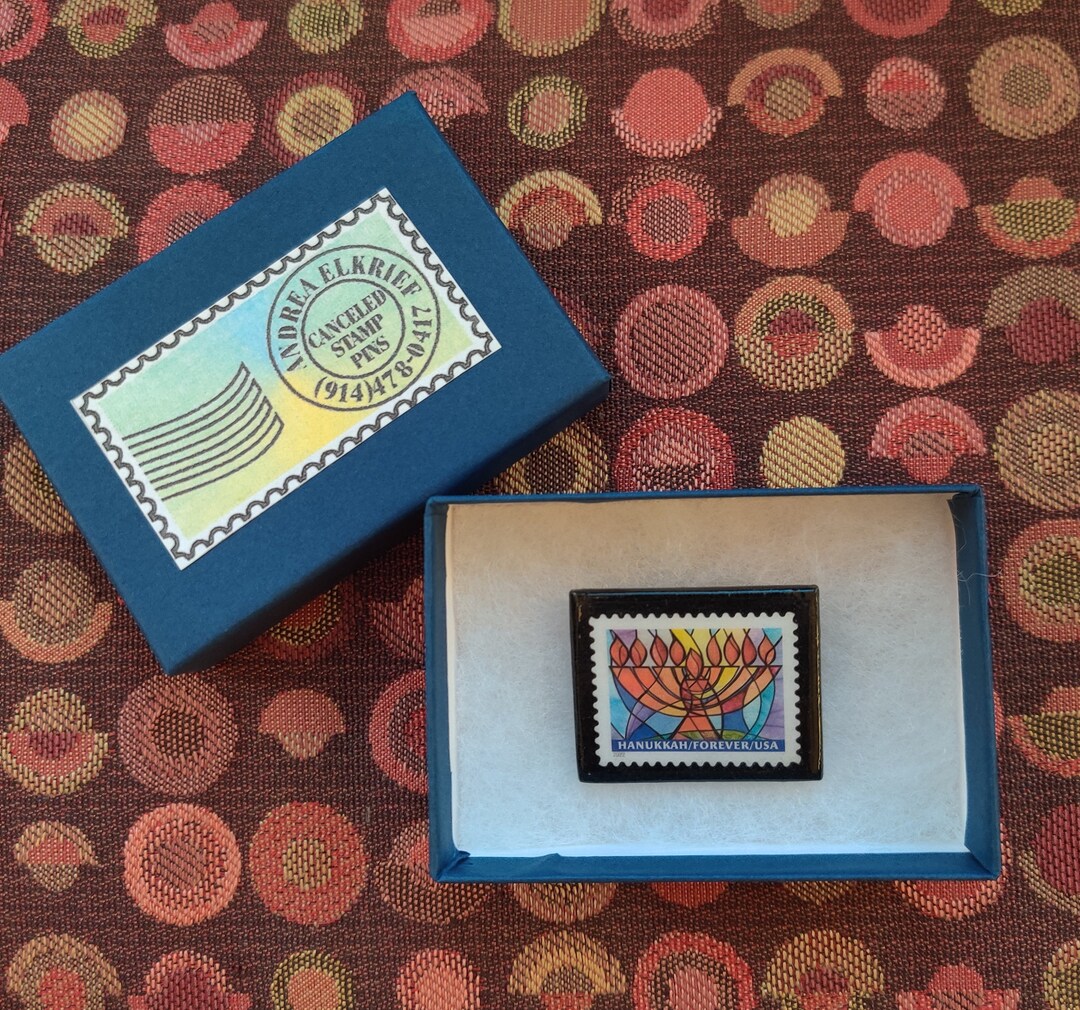 Hanukkah 2022 Postage Stamp Pin/lapel Pin - Etsy