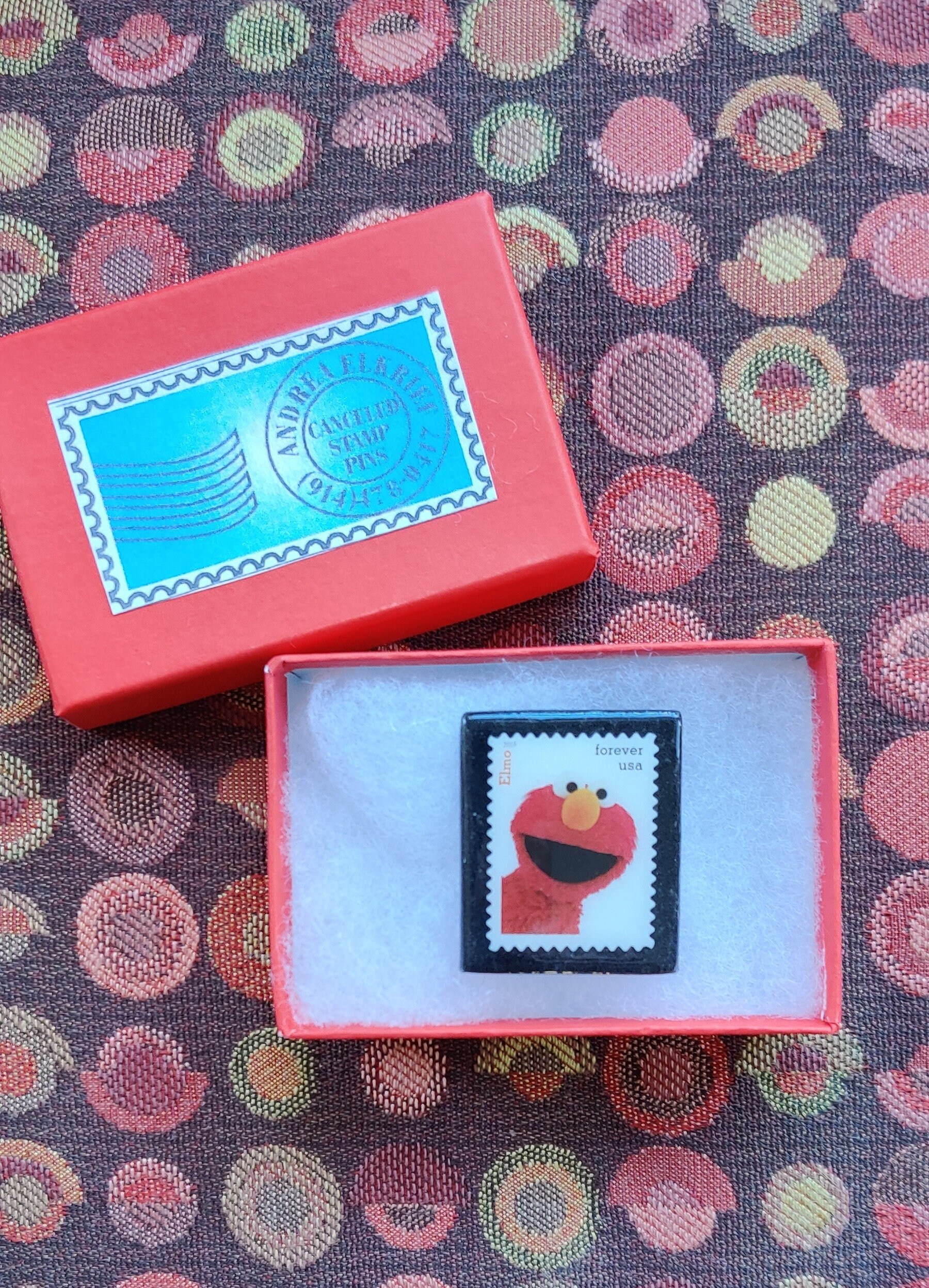 Elmo Postage Stamp Pin/lapel Pin - Etsy