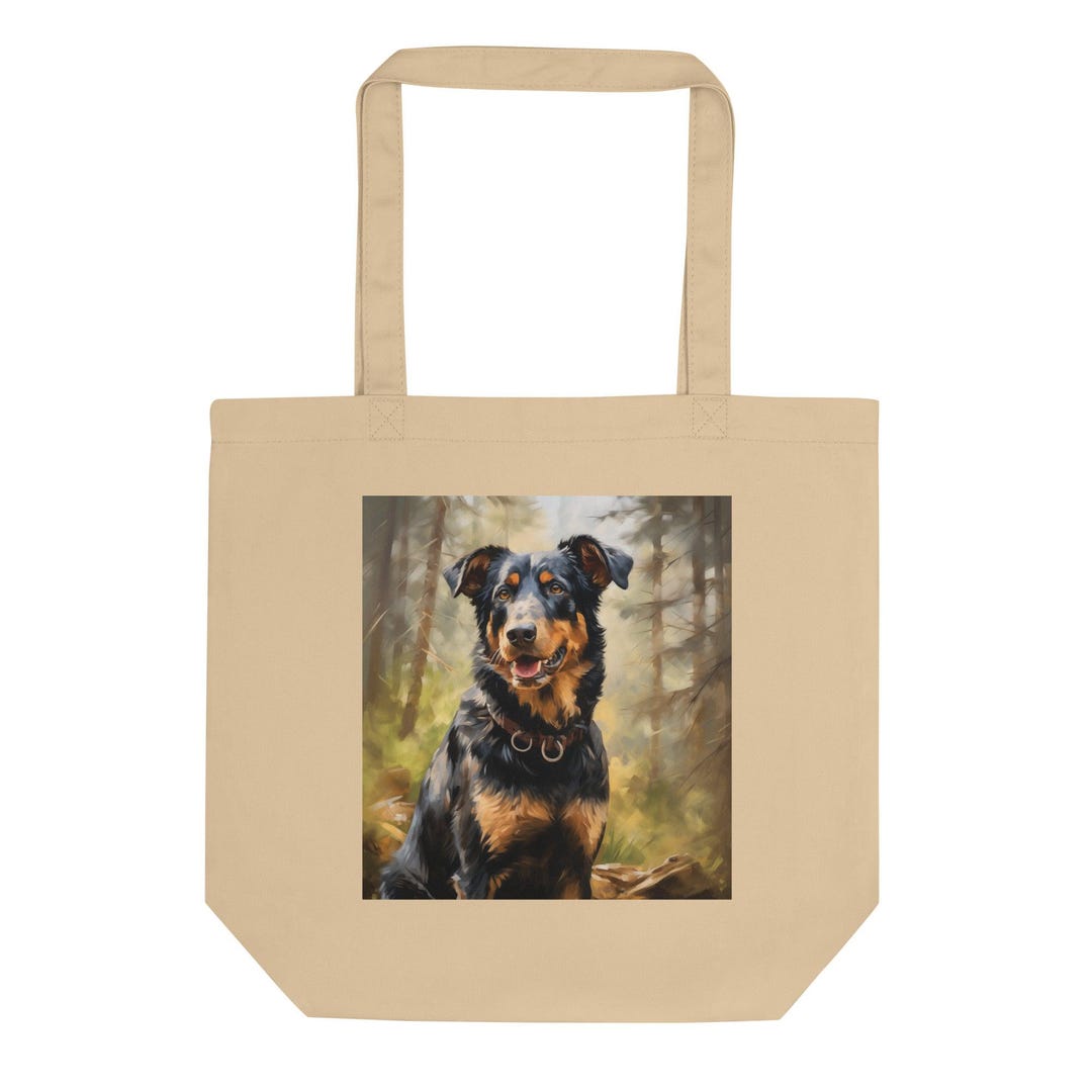 Beauceron Floppy-eared Eco Tote Bag - Etsy