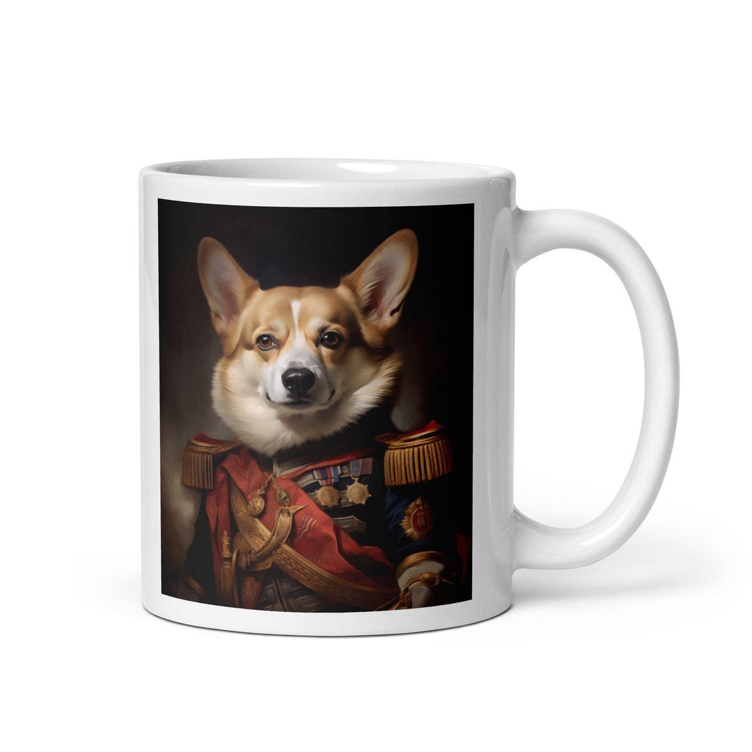 Corgi Military General Mug - Etsy