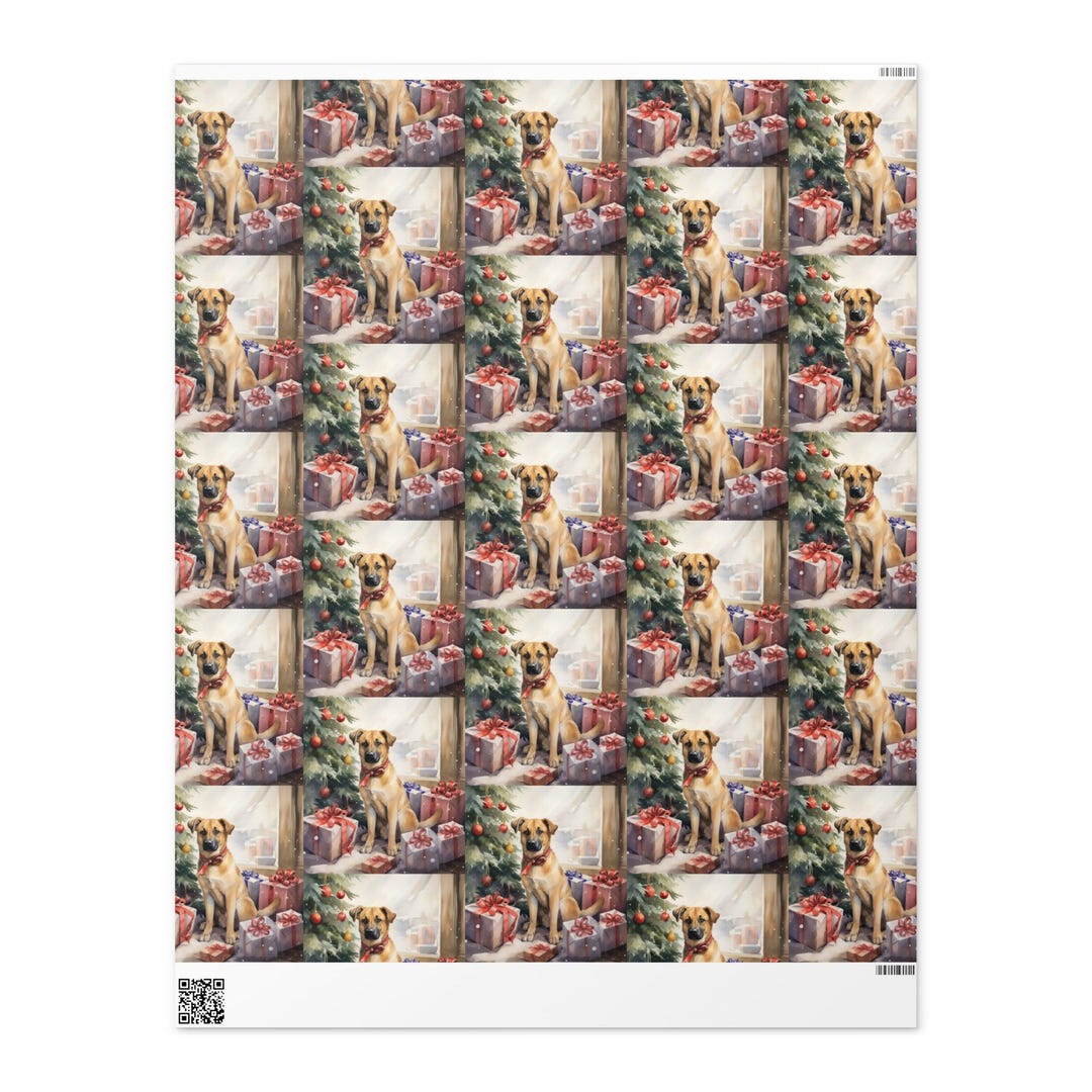 Chinook Dog Christmas Wrapping Paper Roll - Etsy