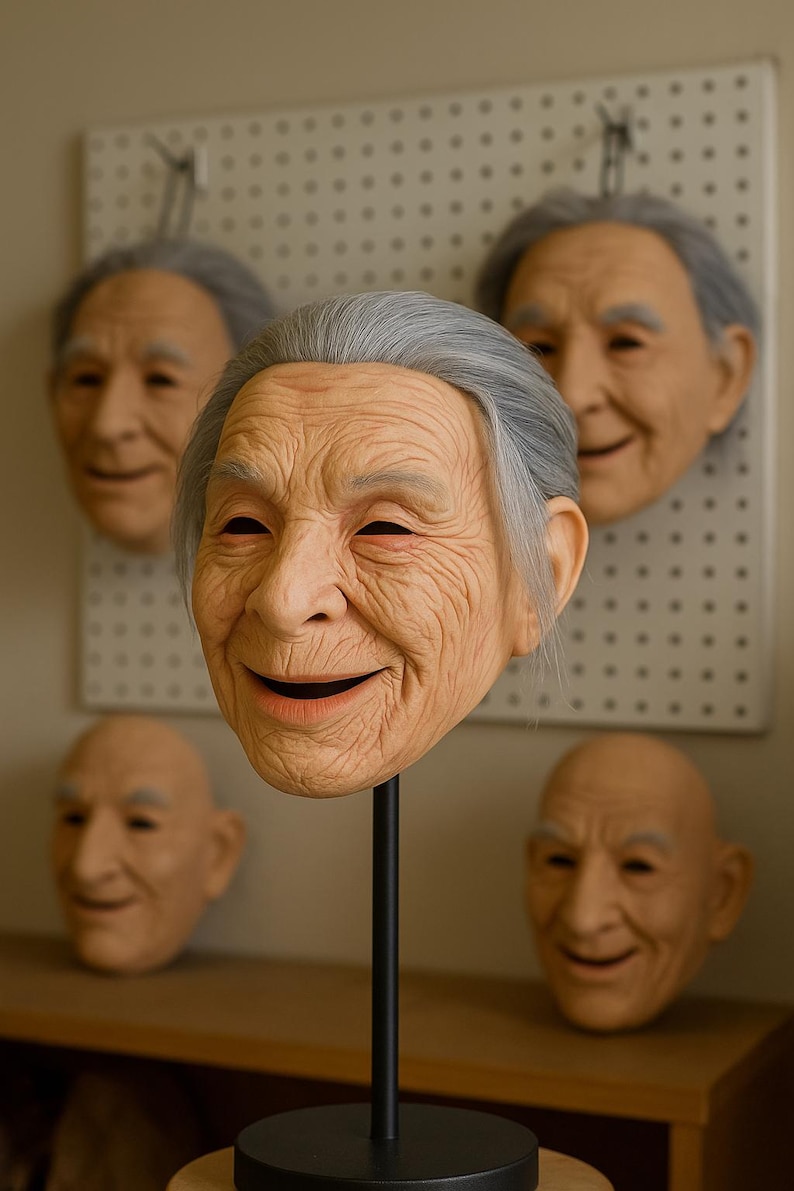 Halloween Old Woman Mask | Realistic Granny Mask,scary Grandma Mask ...