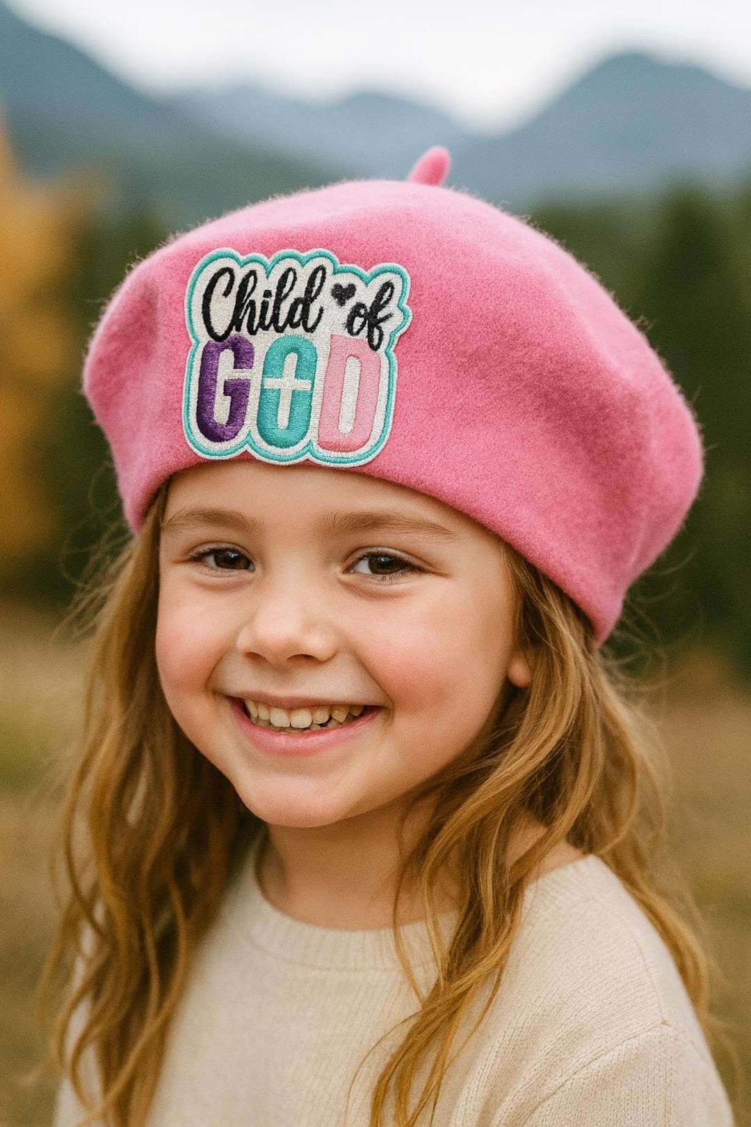 Kids Wool Beret Christian Hat for Children Birthday Gift Faith ...