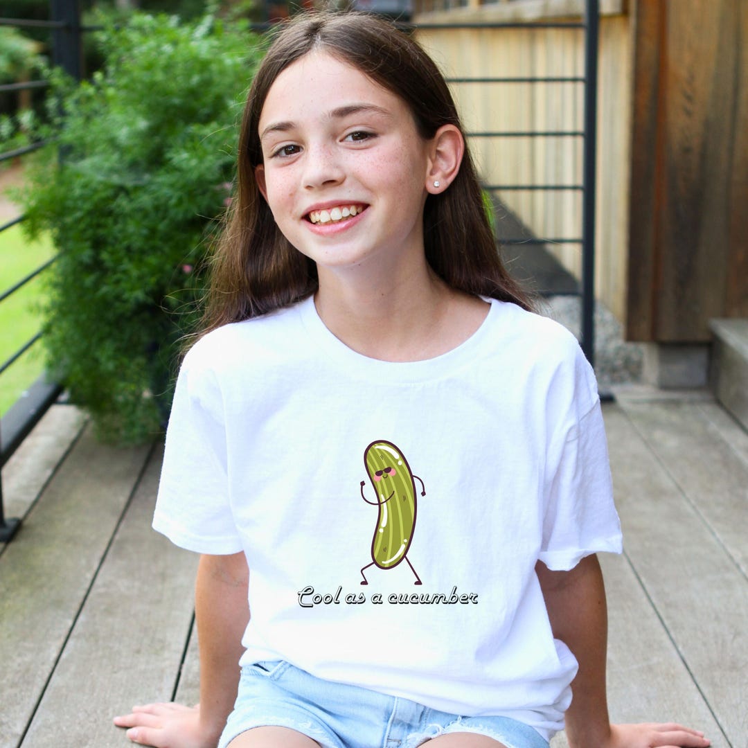 Cool as a Cucumber Kids Tee, Funny Kids T-shirt, Cute Kids Clothing ...