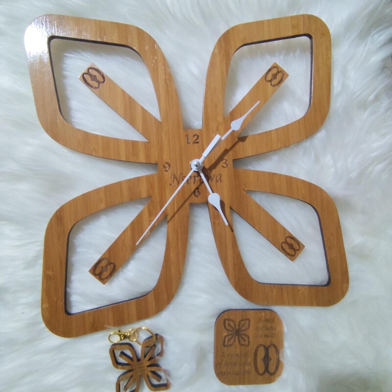 Bamboo Clock - Etsy