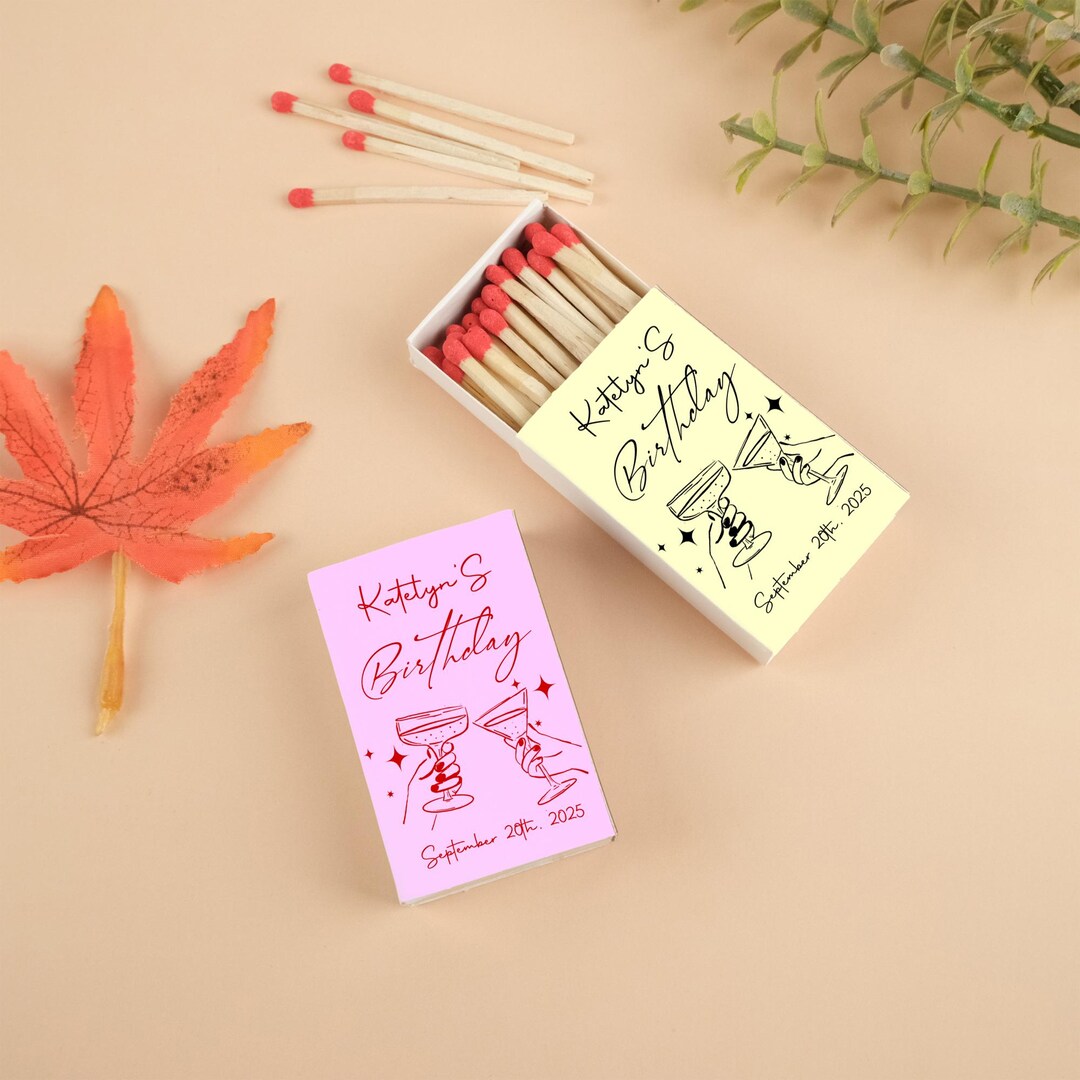 Custom Cute Matchbox Wedding Matches, Romantic Custom Matchbox Design ...