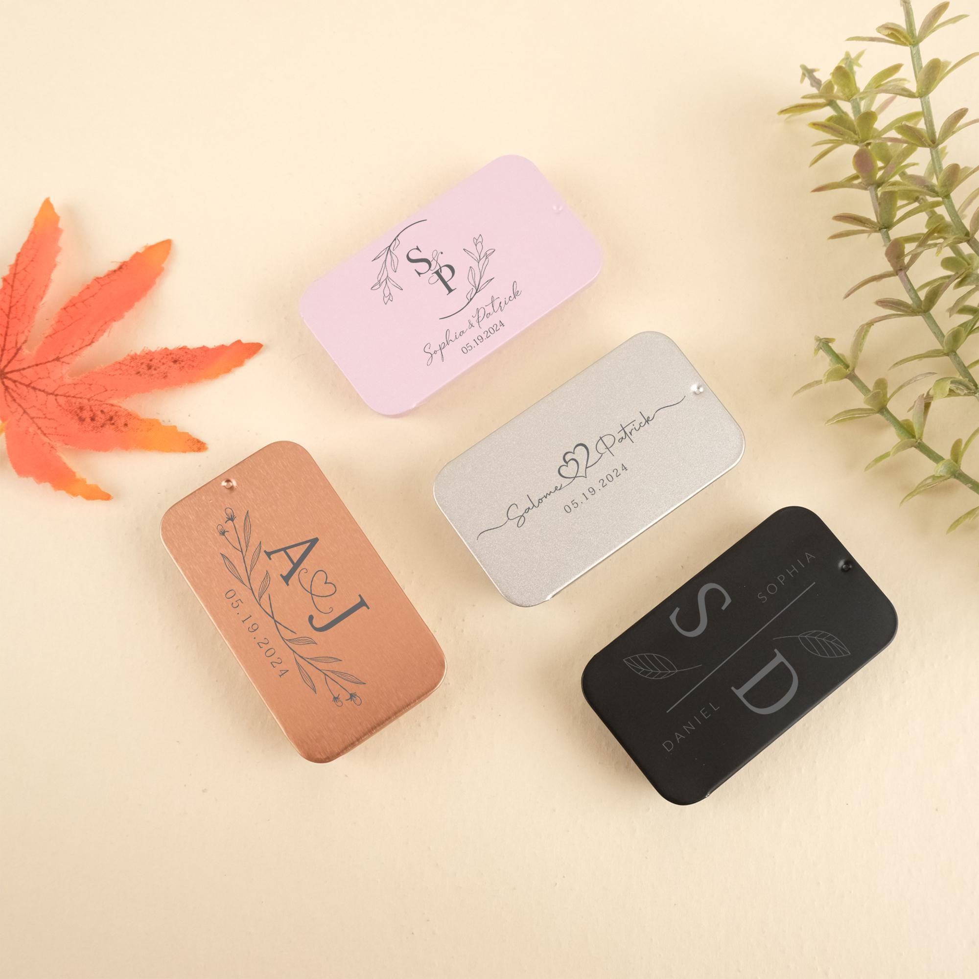 Personalized Metal Matchbox | Engraved Design | Refillable Match Tin ...