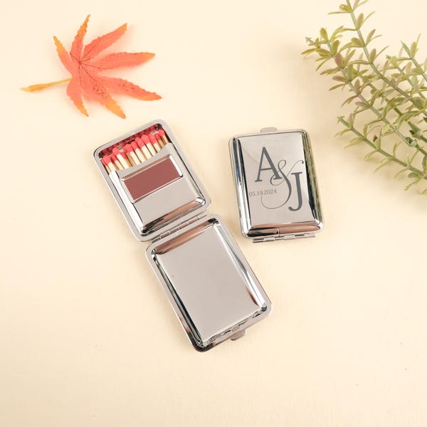 Custom Silver Matchbox - Etsy UK