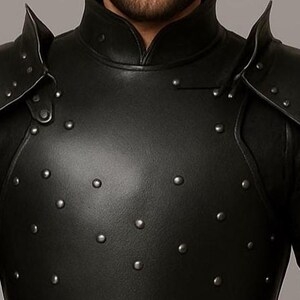 Black Medieval Plate Armor | Authentic Riveted Steel Design With ...