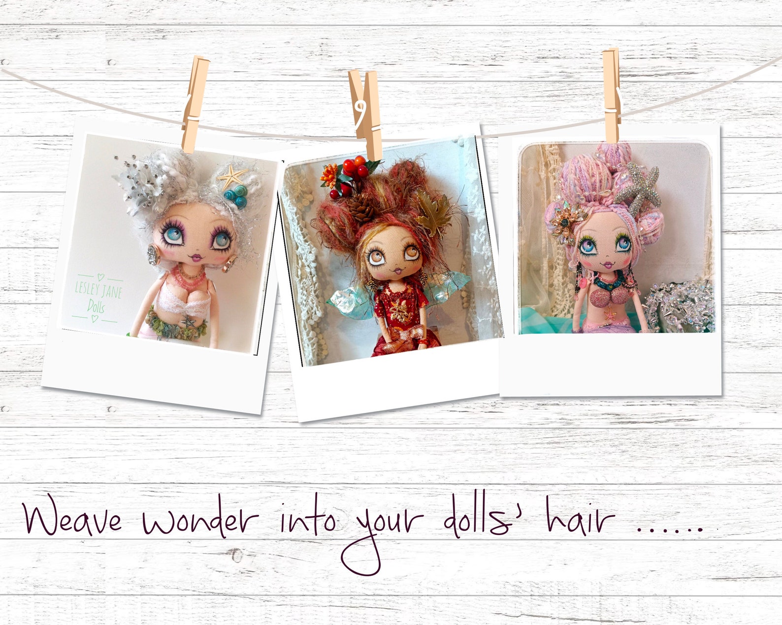 Instant Digital Download - Cloth Doll Hair PDF Tutorial Class ...