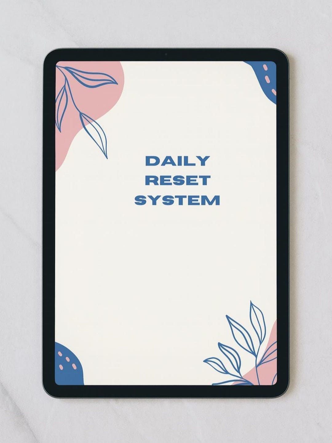 Printable ADHD Planner PDF | Daily Reset, Time Blocking, Habit Tracker ...