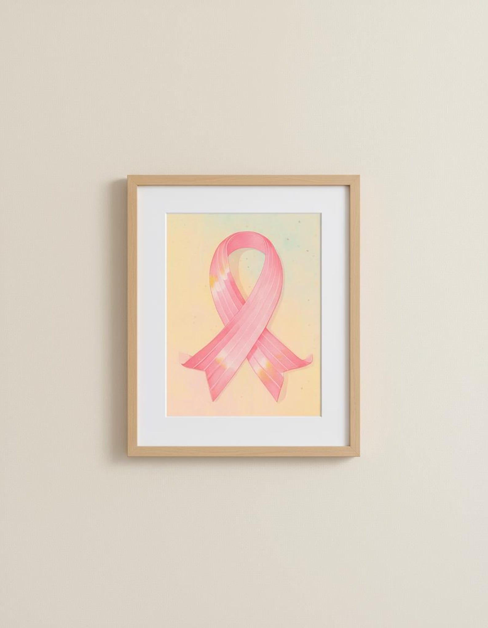 Breast Cancer Awareness Pink Ribbon Print • Hope Wall Art • October ...