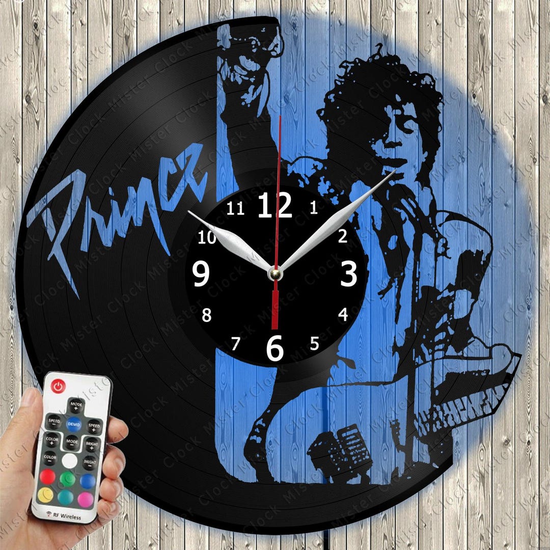 Prince Clock Vinyl Record Wall Clock Music Prince Clock Art Decor Home ...