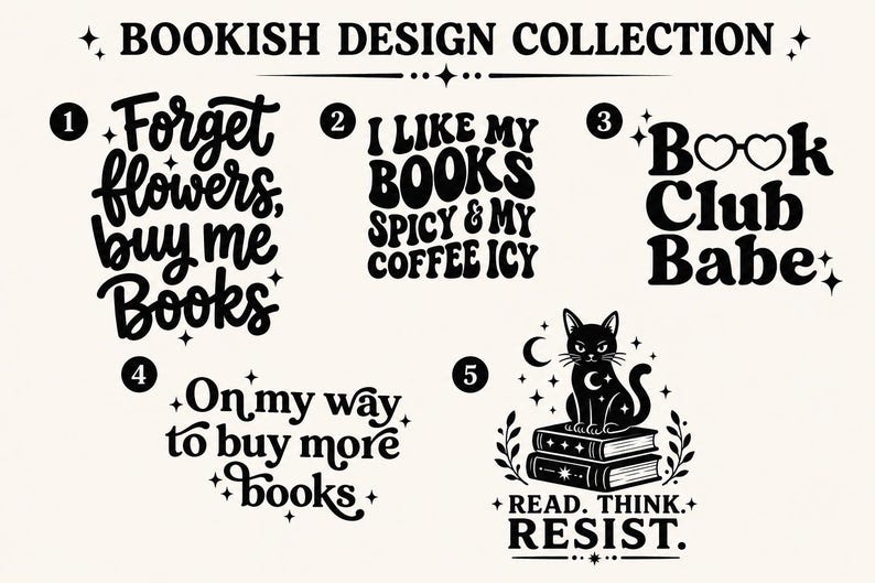 Bookish Vinyl Decals | Spicy Reader Girl Stickers (kindle, Laptop ...
