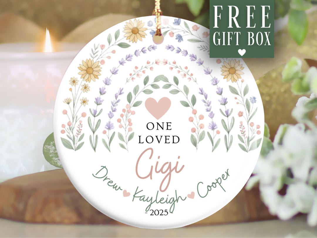 Personalized Gigi Ornament With Grandkids Names, One Loved Gig With ...